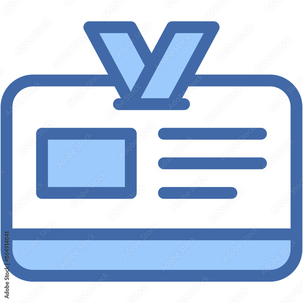 Vector Icon Id Card, Business Card, Pass, Identity, Sme, Identification ...