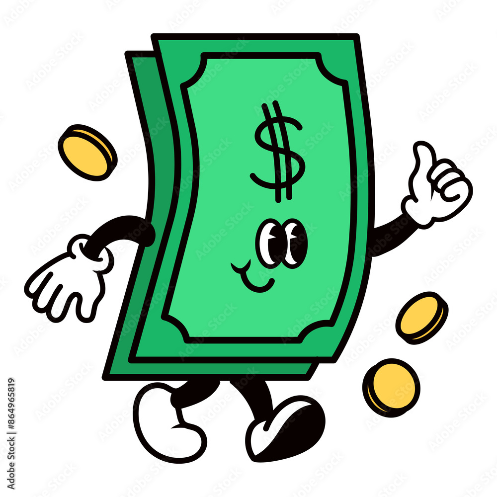 PNG Dollar bill, money cartoon character illustration, transparent ...