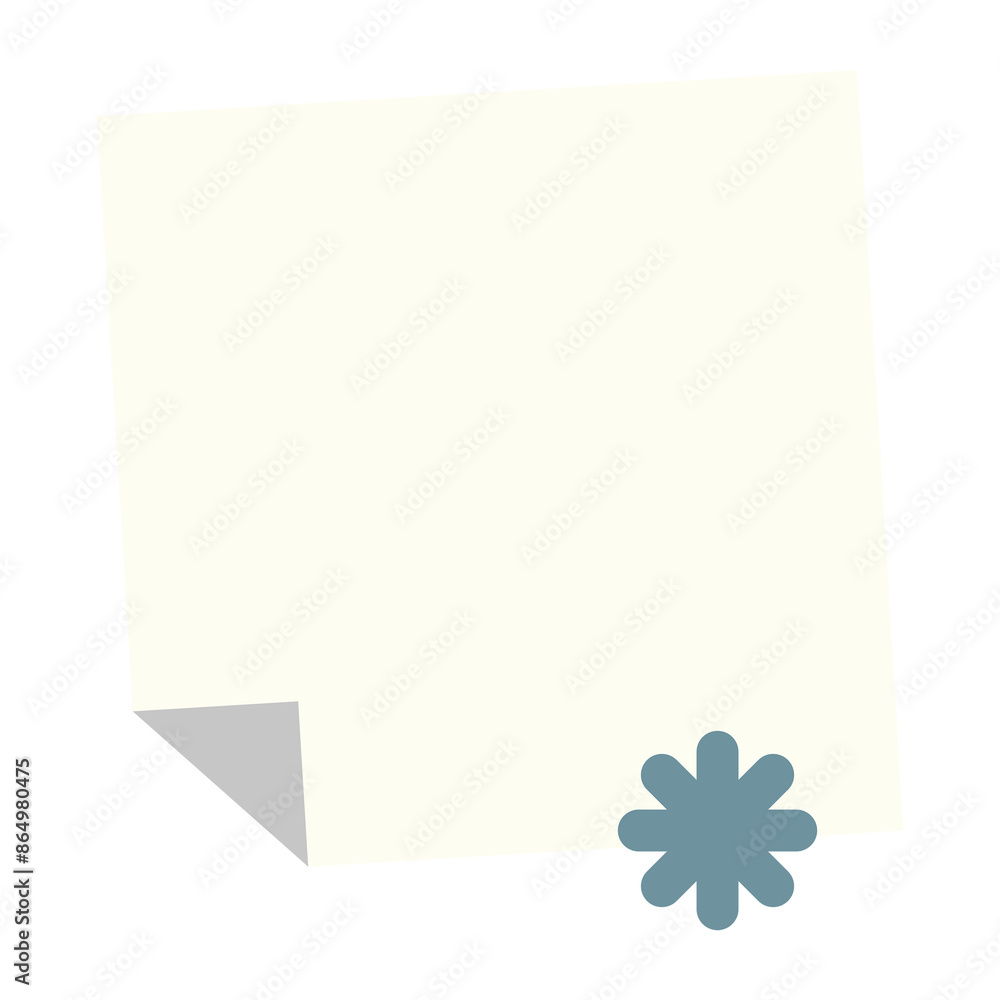 Note paper png sticker, cute design, transparent background Stock ...