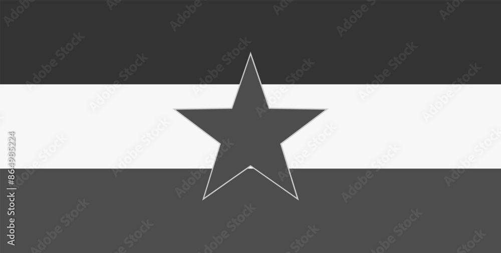 Yugoslavia flag vector illustration isolated. Former socialistic ...