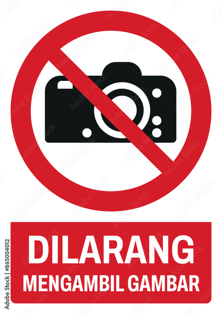 ISO prohibition safety signs v1 in indonesian_dilarang mengambil barang ...