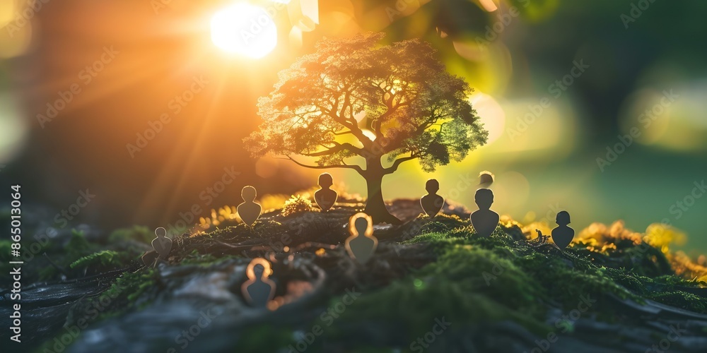 Family tree illustrates family relationships in tree structure also ...