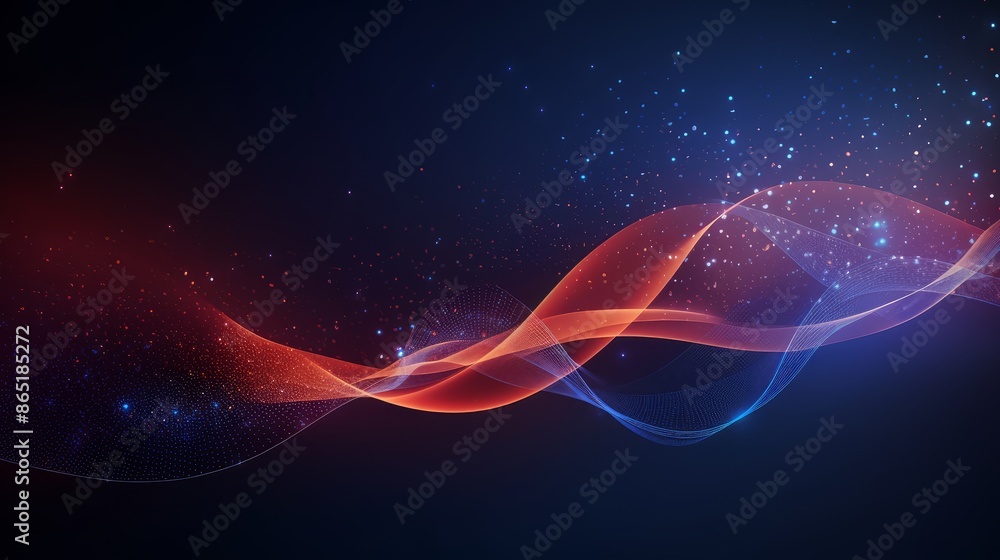 Digital graphic abstract background for technological processes, neural networks, digital data ...