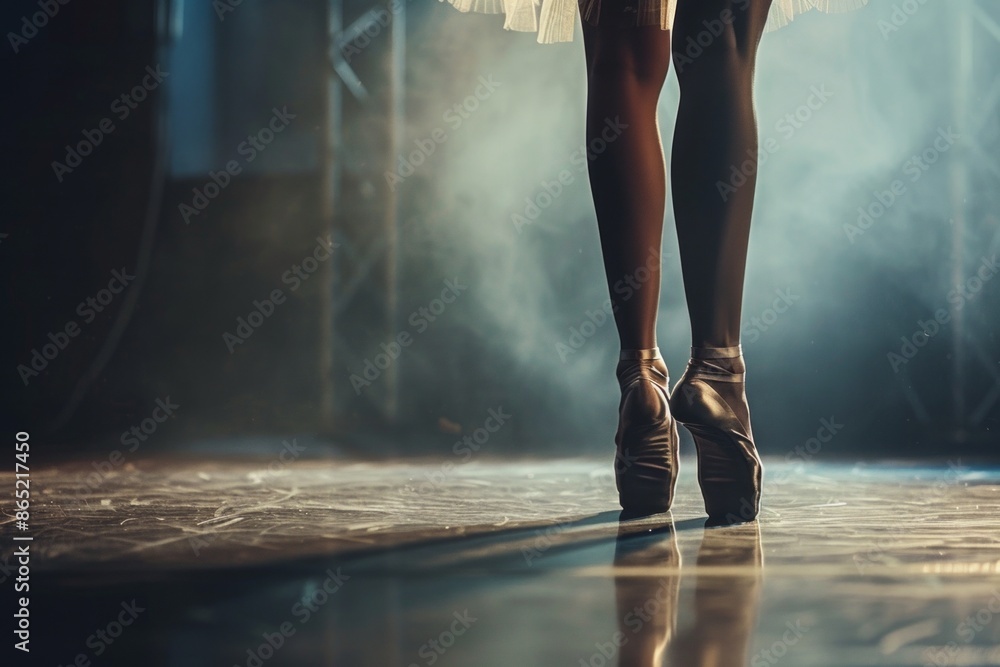 With every step, the ballet dancer's legs exuded elegance, transforming ...