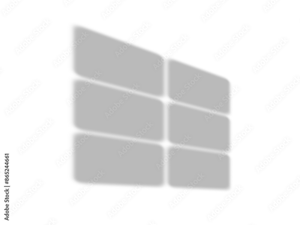Window shadow. Light from window isolated on transparent background ...