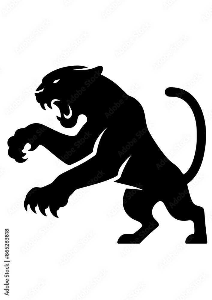 Стоковое векторное изображение «Panther SVG, Angry Panther, Dangerous ...
