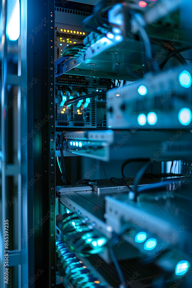 Technology theme like AI, robot, chip, lab on Vertical Background ...