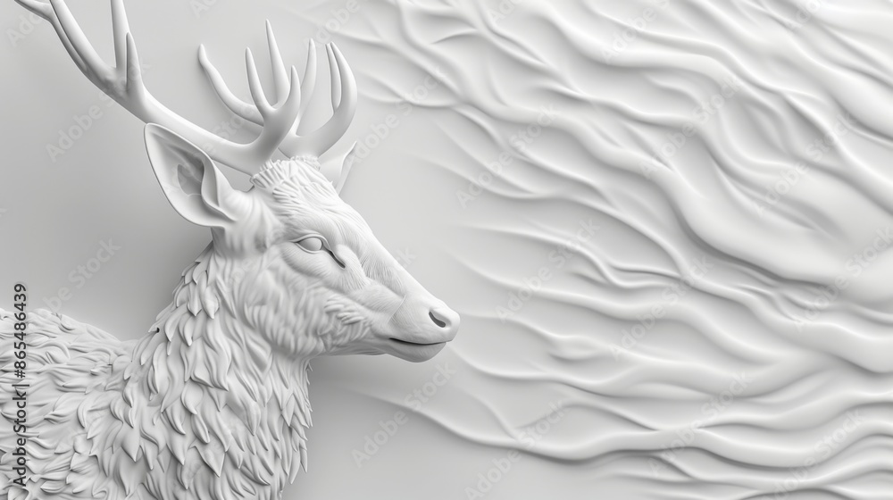 Exquisite 3D Relief Animal Wallpaper - Captivating Mural for Stunning ...