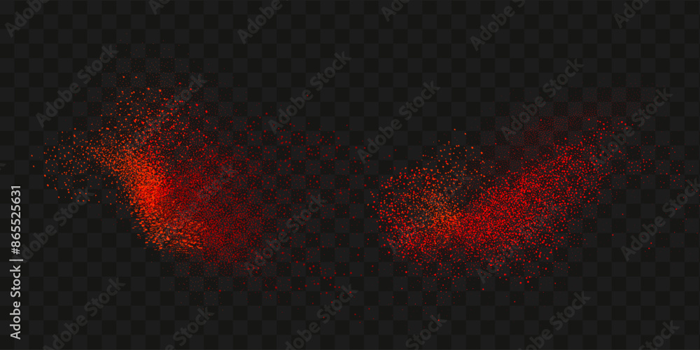 Grainy scatterings of spicy burst . Splashes of red pepper powder ...