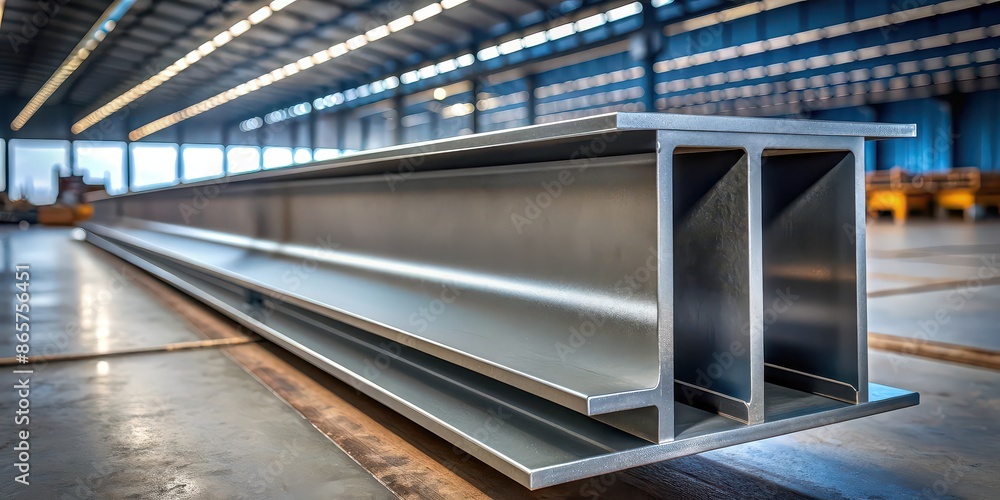 Steel i-beam on background, steel, i-beam, construction, industrial ...