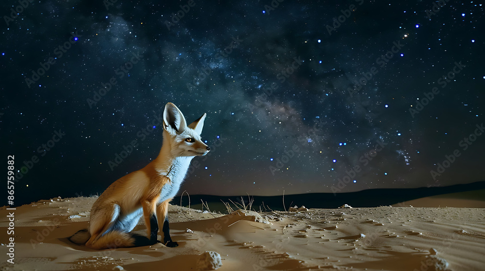 Mesmerizing beauty of Sahara Desert night blanket of star stretching ...