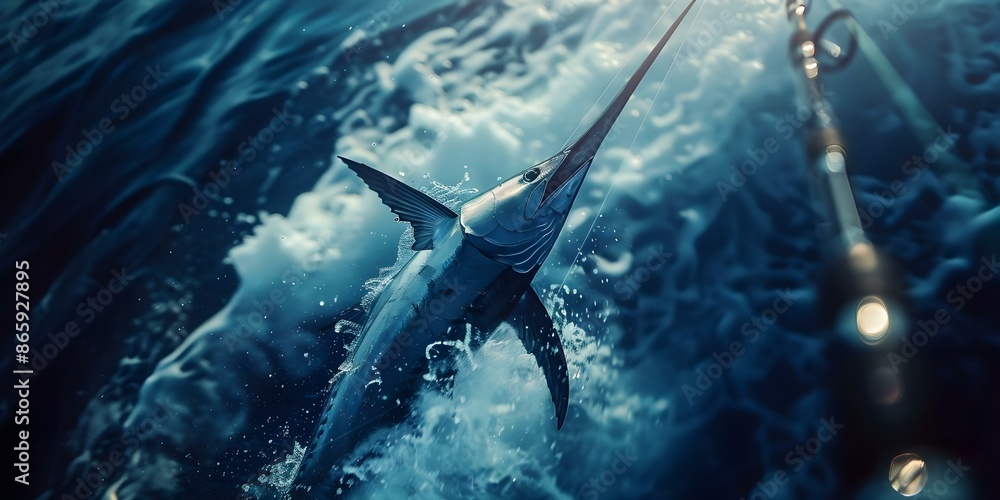 Thrill and exploration of deep-sea fishing Marlin caught on a trip ...