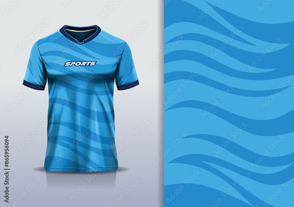 Sport jersey template mockup curve wave design for football soccer ...