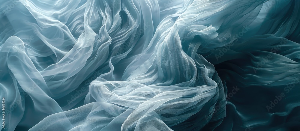 Airy dress fabric creates a textured background for design and fashion ...