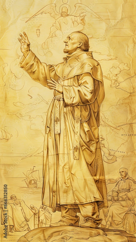 The painting of St. Isaac Jogues in Martyrdom in 17th-Century North ...