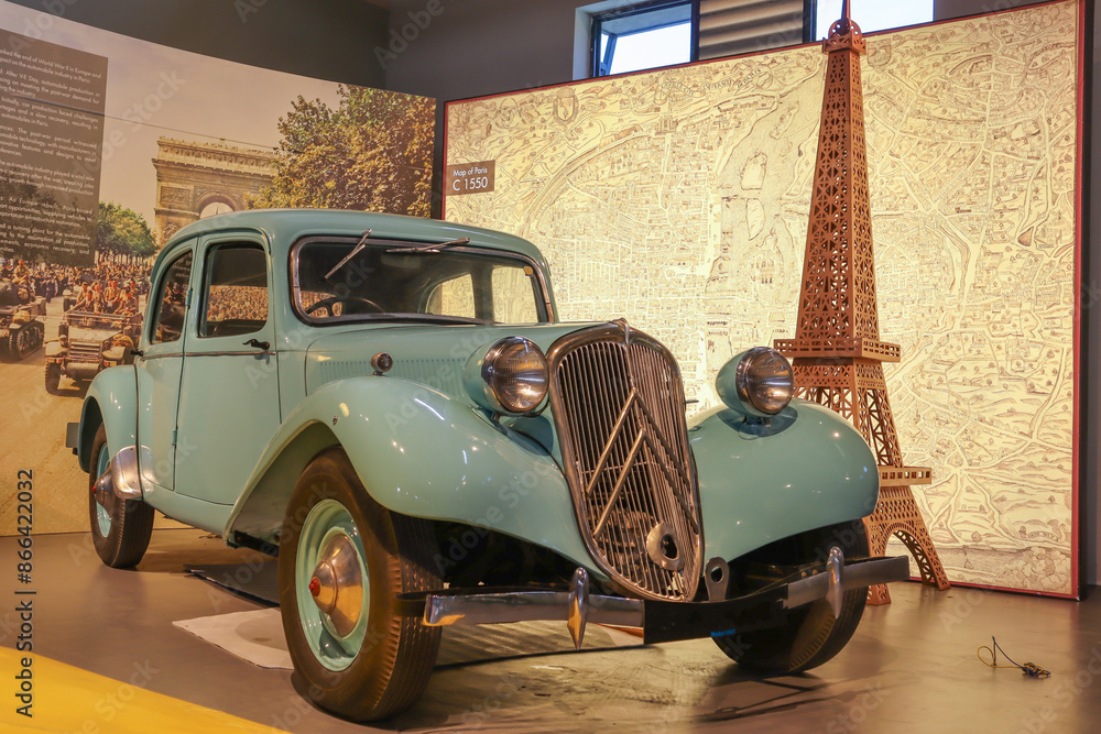 An Antique 1947 model French built 'Citroen Traction' car in fine ...