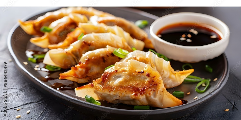 Korean Beef Mandu Potstickers Homemade Recipe with Dipping Sauce ...