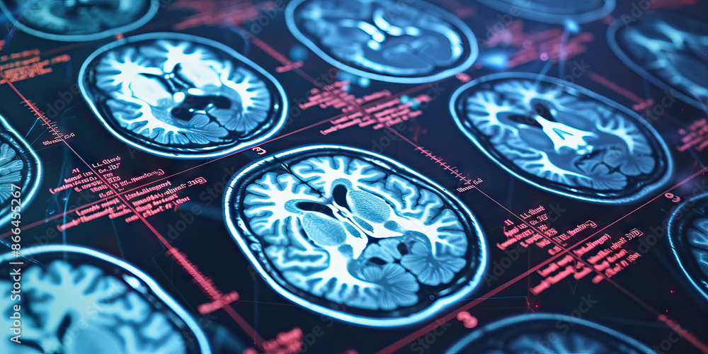 Neuroscience Study: Brain scans showing activity in different regions ...