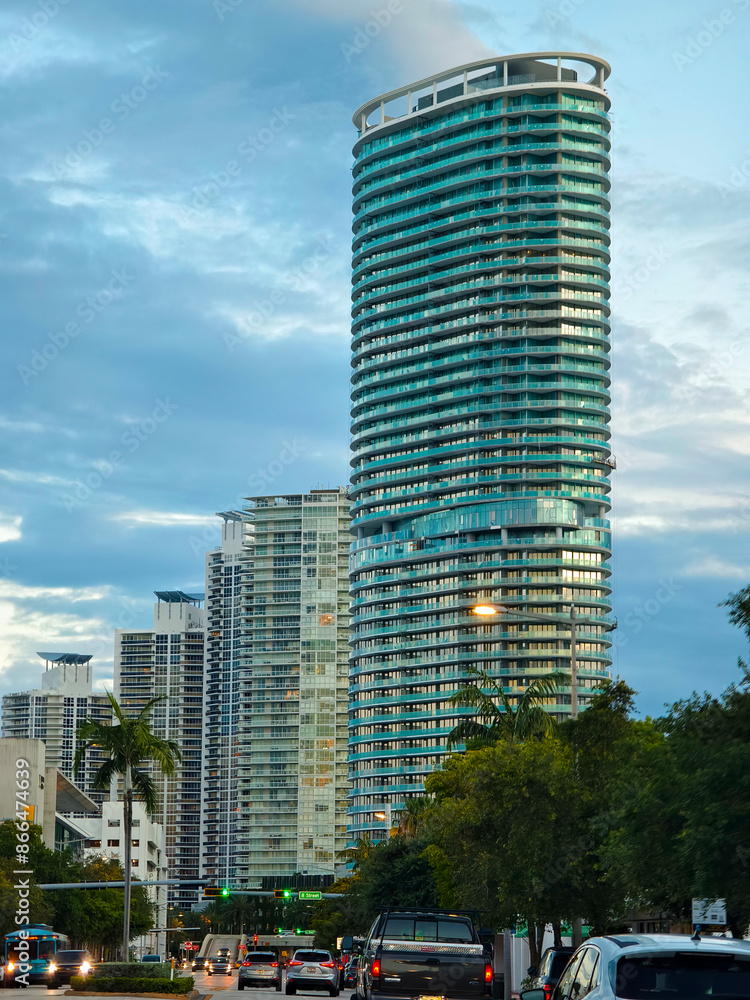 Miami Beach, Florida - June 24, 2024: Five Park is the tallest luxury ...