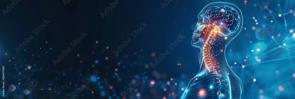 Cosplay of a female massaging and stretching her back in augmented ...