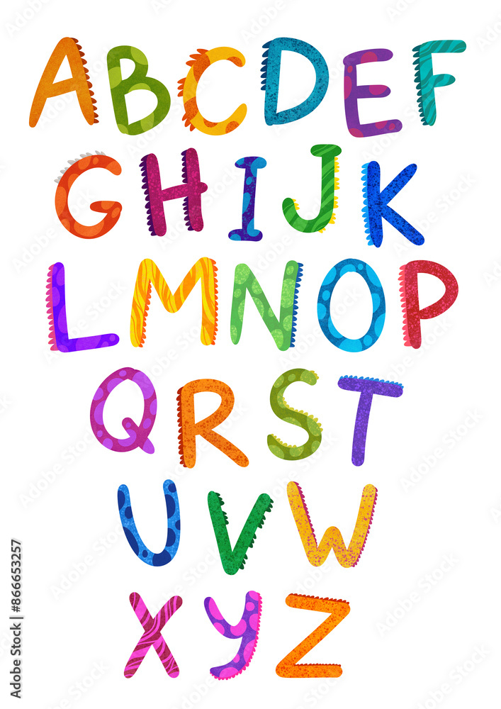 ABC Dinosaurs Poster – Fun and Educational Alphabet Wall Art for Kids ...