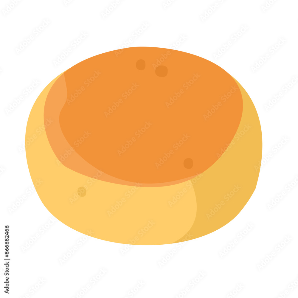 Kue pia or bakpia vector illustration isolated on white background ...