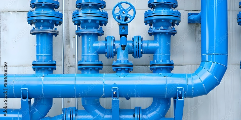 Стоковое фото «Diagram of a rainwater harvesting system with pipes and ...