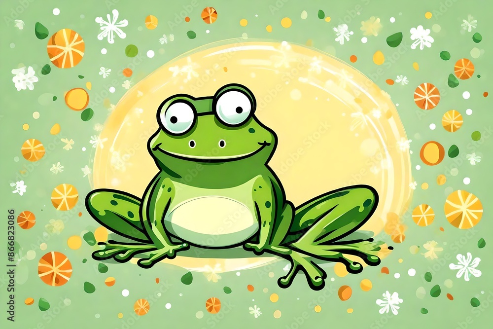 Cute frog Symbol of the day in a leap year, celebrating the frog jump ...
