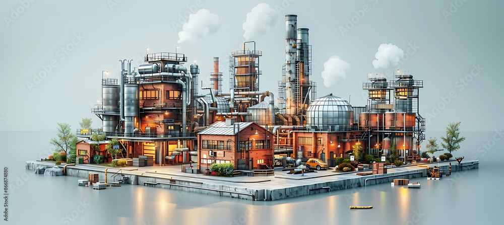 Creative infographic of a supply chain management system for trade ...