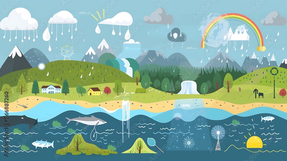 Stock-Illustration „Infographic showing the different stages of the ...