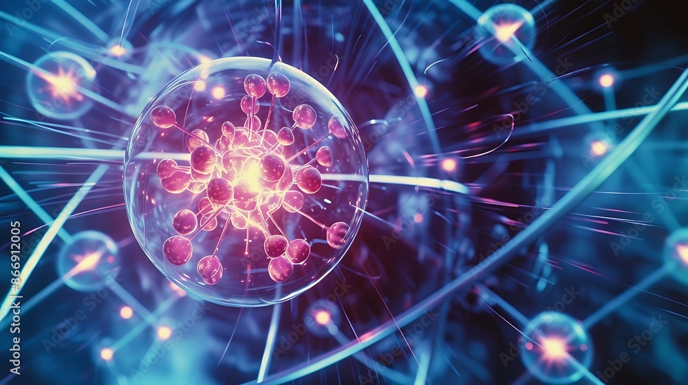 Ilustración de Stock Visual resource on Nuclear Fission illustrating ...