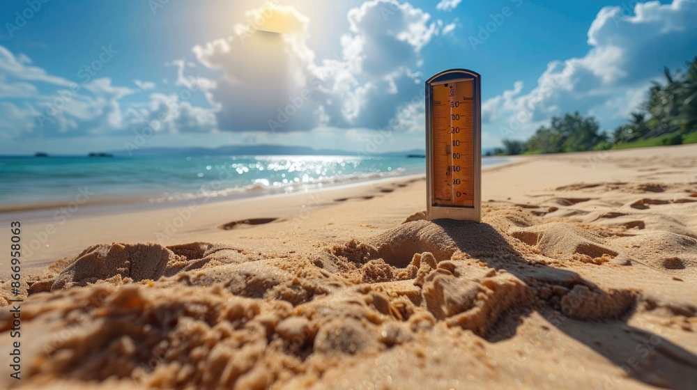 Sweltering heatwave - show heat wave, high summer temperatures ...