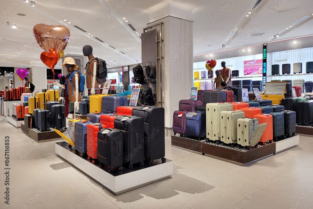 Kuala Lumpur, Malaysia - 13 FEB 2024: View of Samsonite luggage store ...