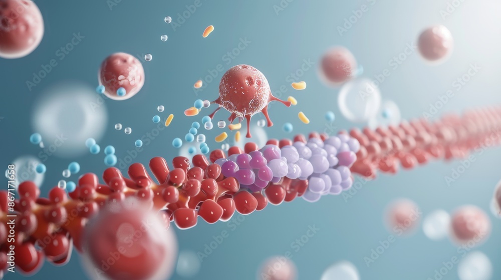 Step-by-step illustration of oxidative phosphorylation, electron ...