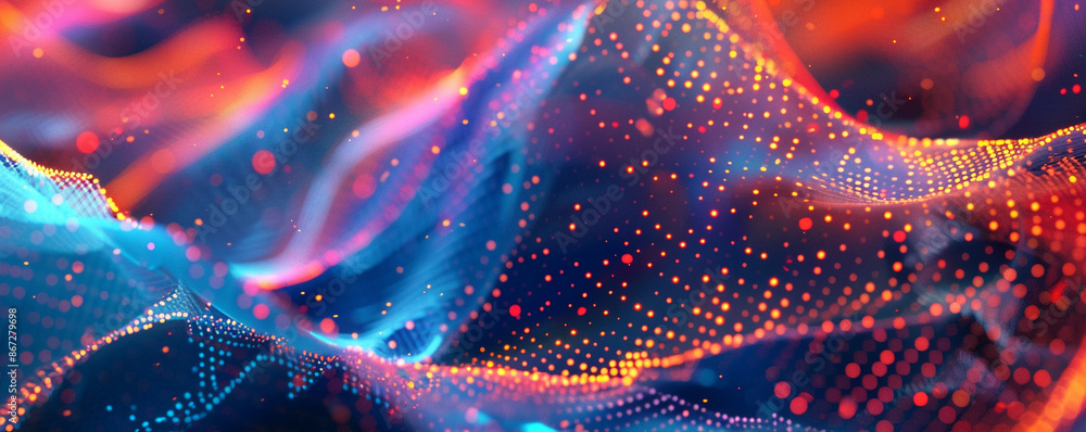 Artificial intelligence, dotted particle array-based abstract art, and ...