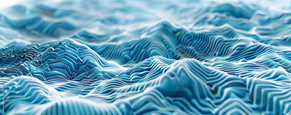 Produce an HD 3D mockup of an abstract landscape background resembling ...