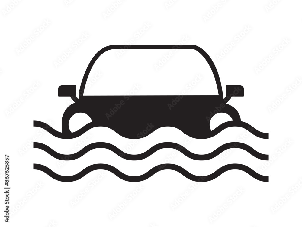 Car crash icon set. Car crash, accident of transport, line art icon set ...