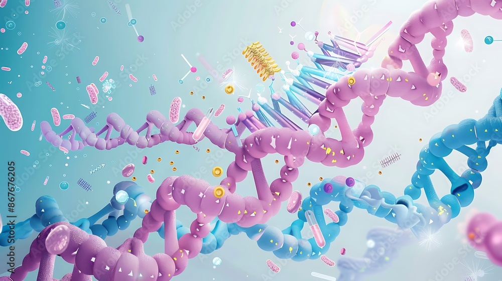 Diagram illustrating the process of protein synthesis including ...
