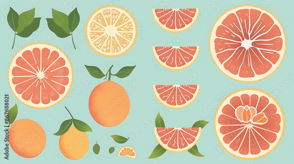 Infographic on the Grapefruit Citrus paradisi highlighting its winter ...