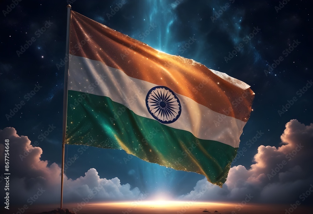 Happy Independence day Flag and Map India 15 August design background ...