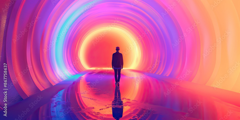 Ilustración de Stock OCD is the relentless cycle of the mind, fixating ...