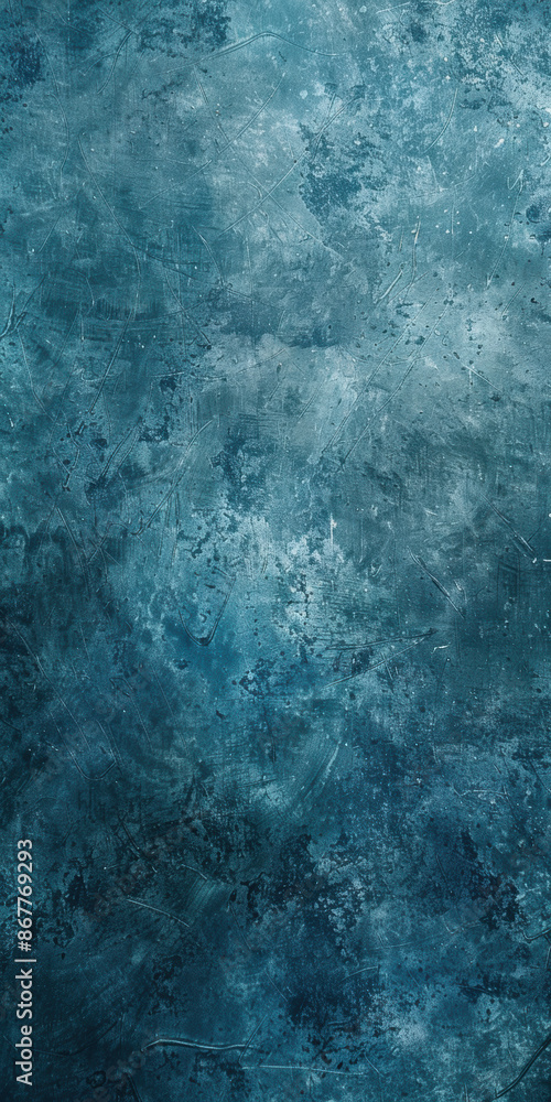 Textured blue surface with subtle scratches and varying shades of color ...