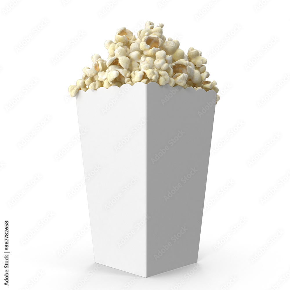 Realistic 3D Movie Popcorn and Medium Mug PNG Images | High-Quality ...