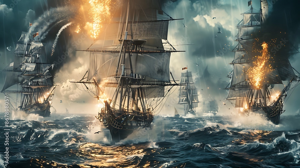 Witness intense naval battles of the Age of Sail with tall ships ...