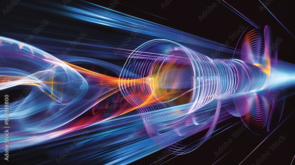 Educational chart Fluid Dynamics detailing principles of fluid flow ...