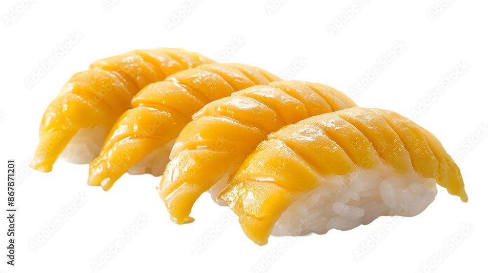 Foto de Stock Ultra HD tamago nigiri sushi, perfectly arranged tamago ...