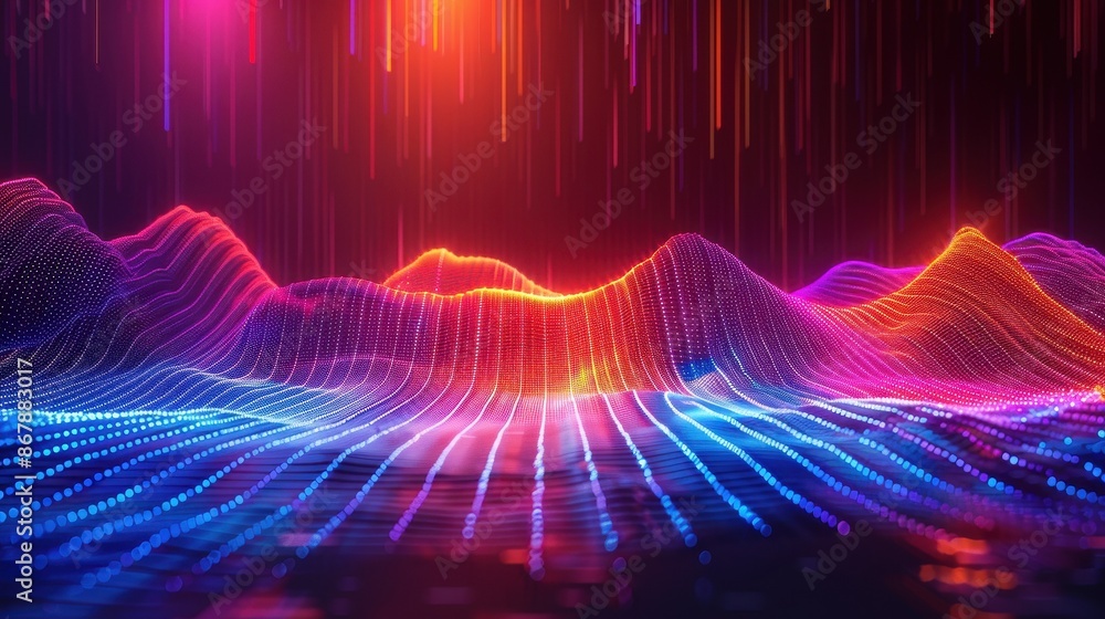 AI generating pop songs with colorful visualizations, AI-based music ...