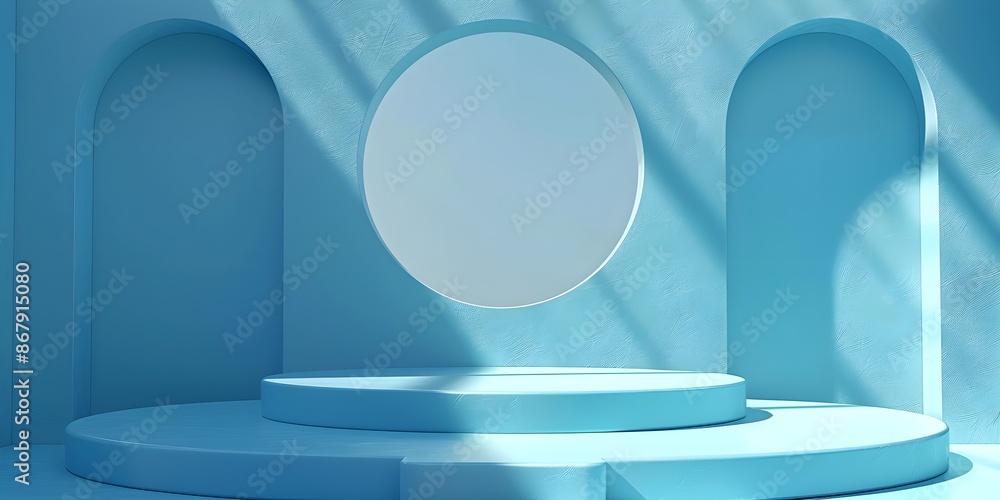 3d Stage background product scene with geometric platform. Stage ...