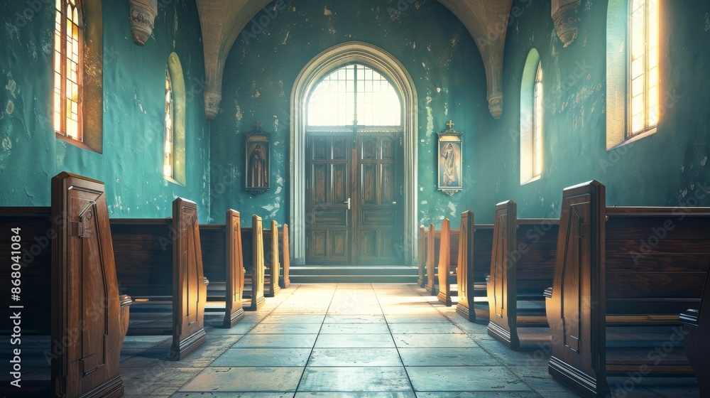 Banner background of Church Day theme banner design for microstock, no ...