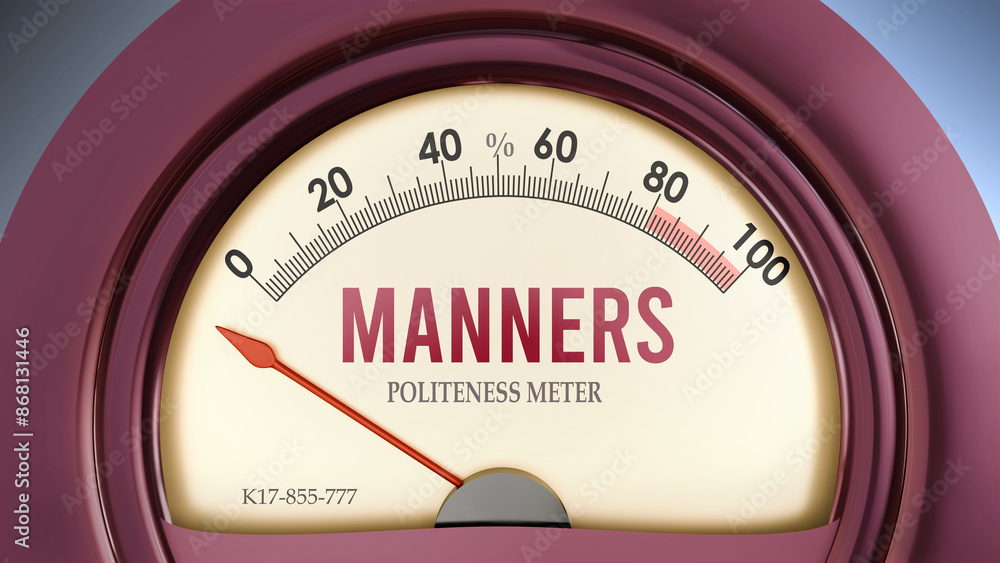 Manners and Politeness Meter that hits less than zero, showing an ...